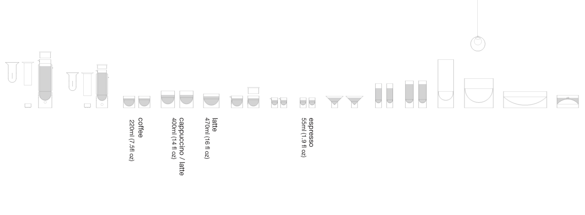 float coffeeware - modern glassware designs by molo