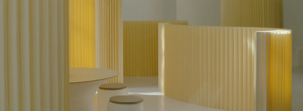 wooden room divider - wood softwall + softblock - molo