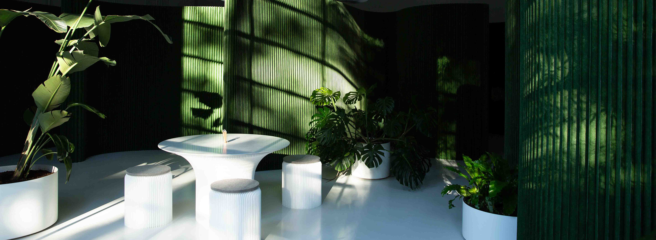 modern room dividers - space partitions - paper wall - cardboard wall