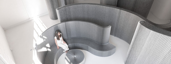 aluminum wall partition - aluminum textile softwall- molo